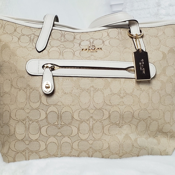 Coach | Bags | Coach Logo Toteshoulder Bag | Poshmark